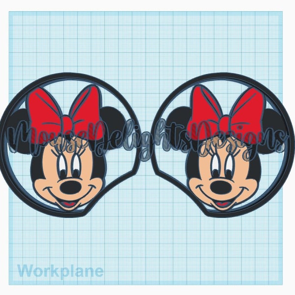 Minnie Mouse Ears Stl File - Etsy