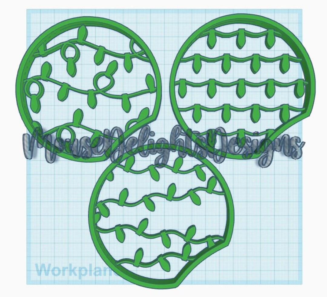 Christmas Lights Mickey Ears STL File - Etsy