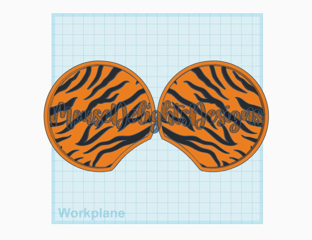 Animal Print Tiger Ears Digital STL File - Etsy