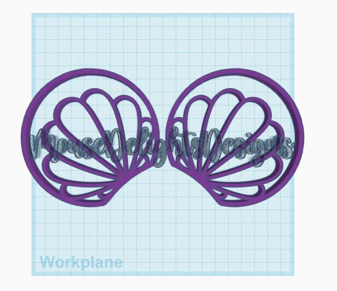 Mermaid Shell Ears V1 Ears STL File - Etsy