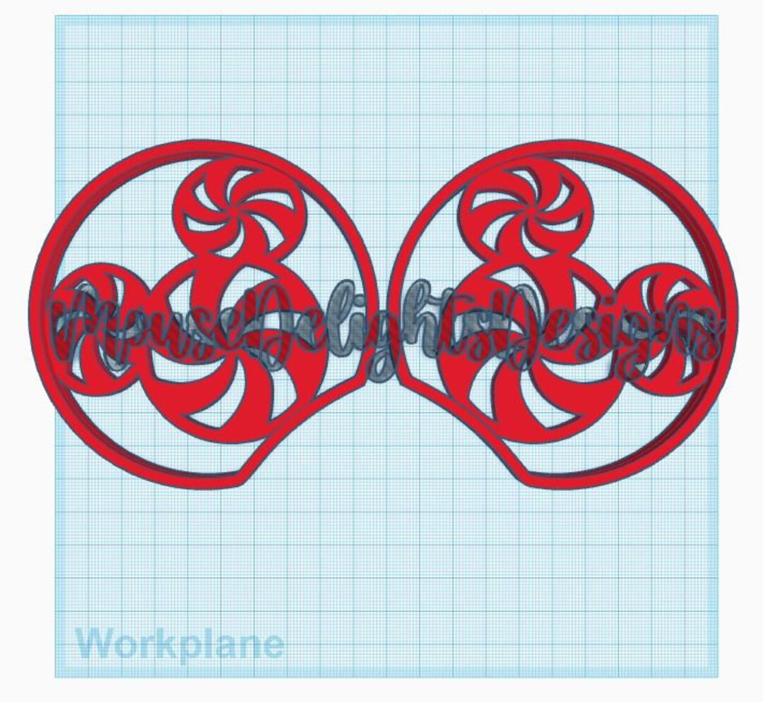 Mickey Peppermint Ears STL File - Etsy