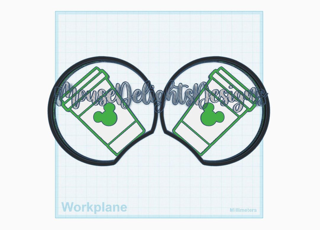 Mickey Coffee Cup Ears STL File - Etsy