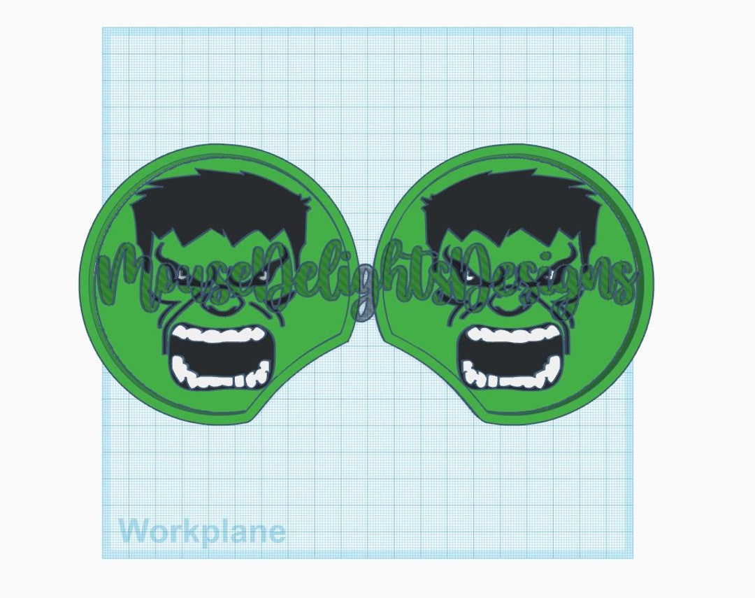 Avengers Hulk Face Ears Digital STL File - Etsy