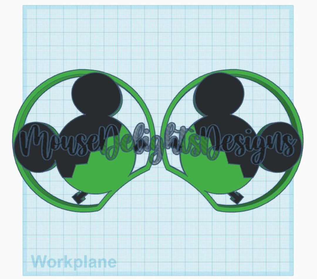 Halloween Mickey Frankenstein Ears Digital STL File - Etsy