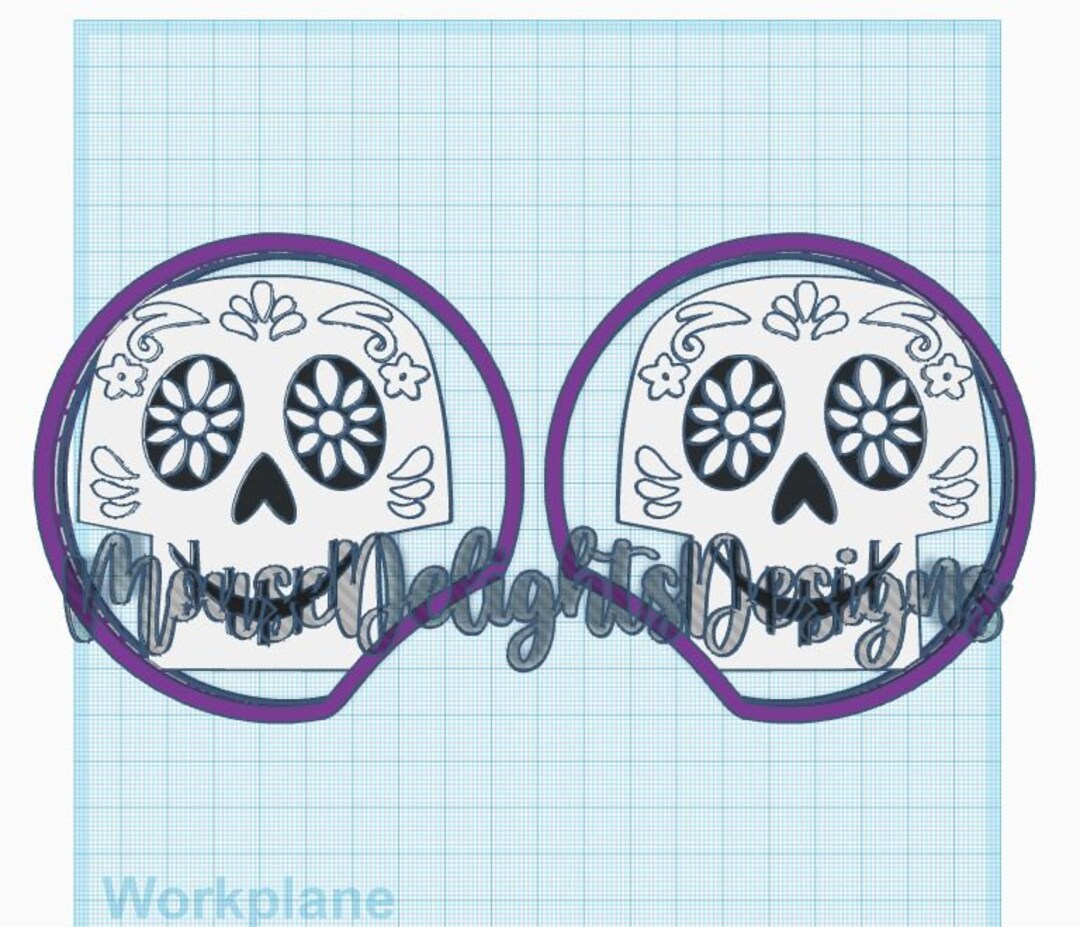 Coco Sugar Skull Halloween Ears Digital STL File - Etsy