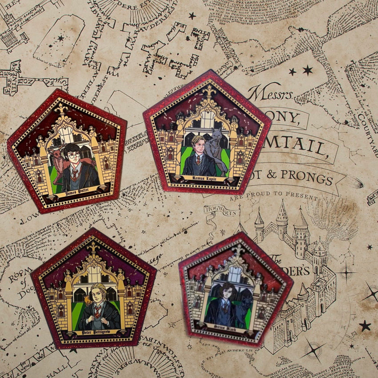 Map Boys Trading Card Pins - Etsy