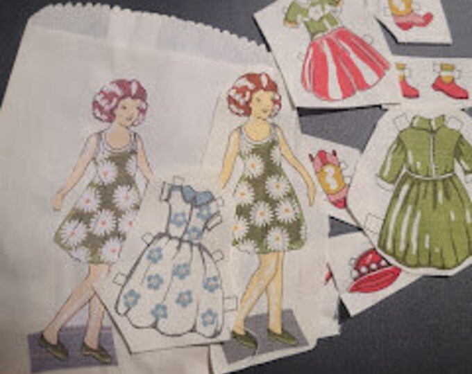 Fabric Paper Dolls. Pieces of Vintage Paper Dolls, Suit Slow-stitching ...