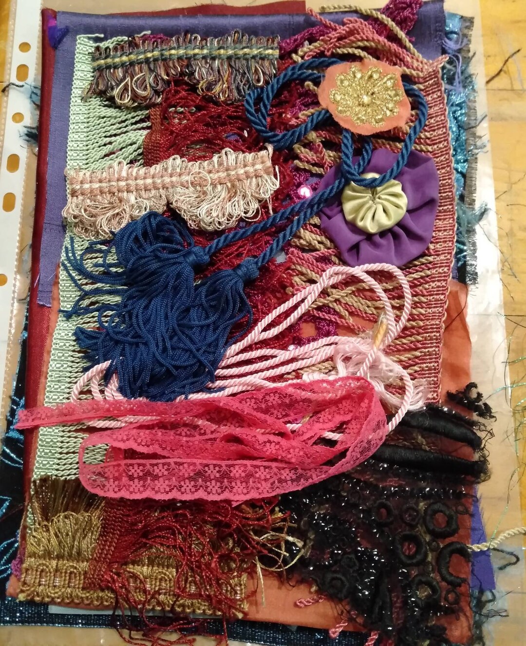 Boho Packs, Mixed Media Pack of Trims, Braid, Fringing, Fabrics ...