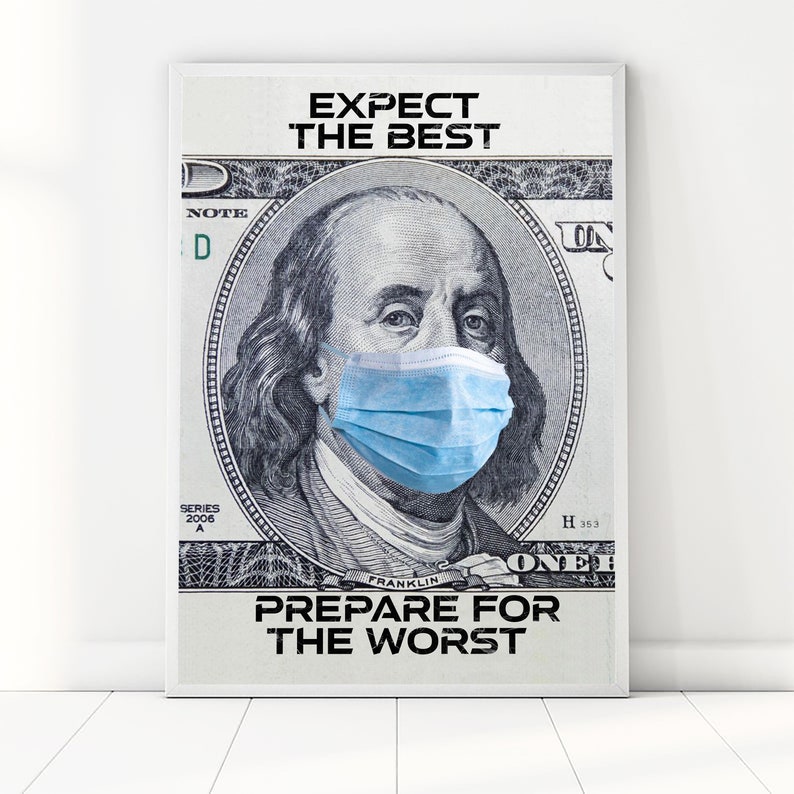 Hundred Dollar Bill Motivational Wall Art Print Poster - Etsy