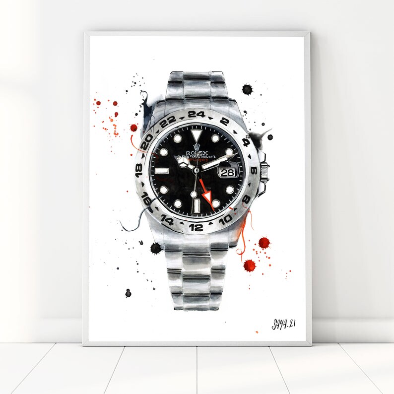 Rolex Explorer 2 Oyester Perpetual President Gmt-master II Aquarelle ...