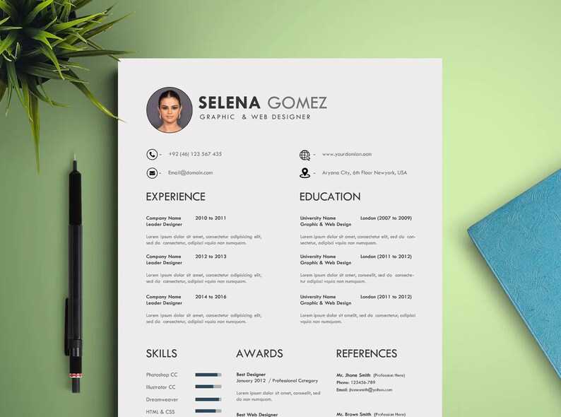 Resume Google Doc | CV Template PSD | Cv Microsoft Word | CV Template ...