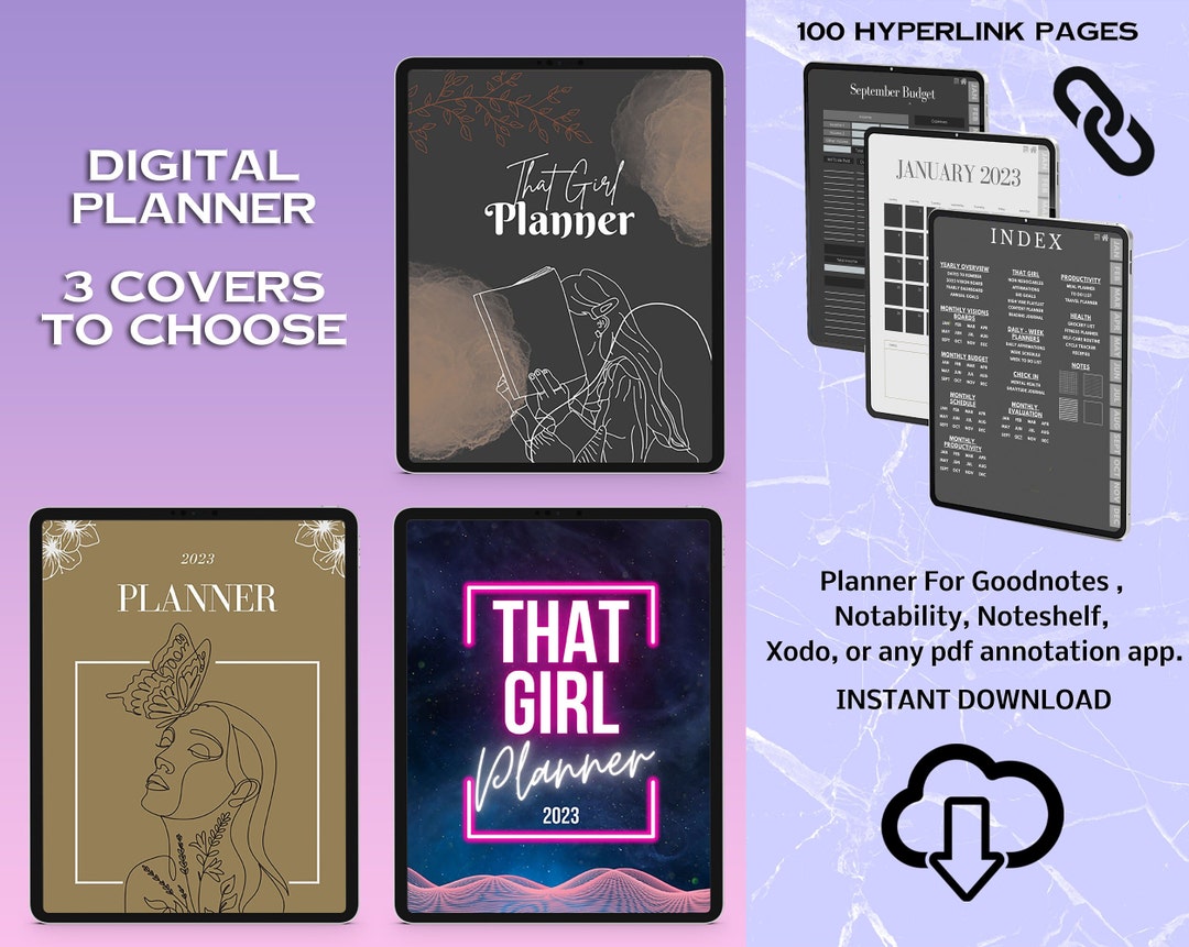 2023 Digital Planner | That Girl Planner | 2023 Goodnotes Planner ...