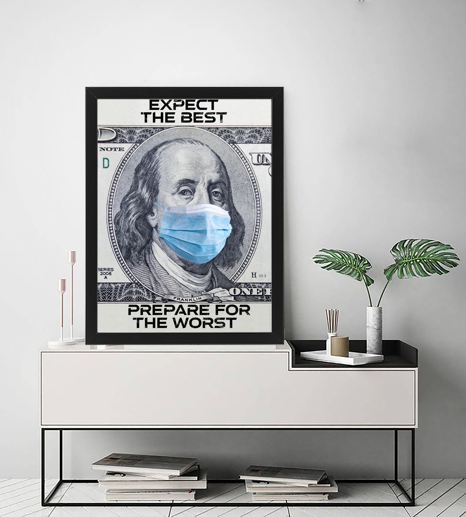 Hundred Dollar Bill Motivational Wall Art Print Poster - Etsy
