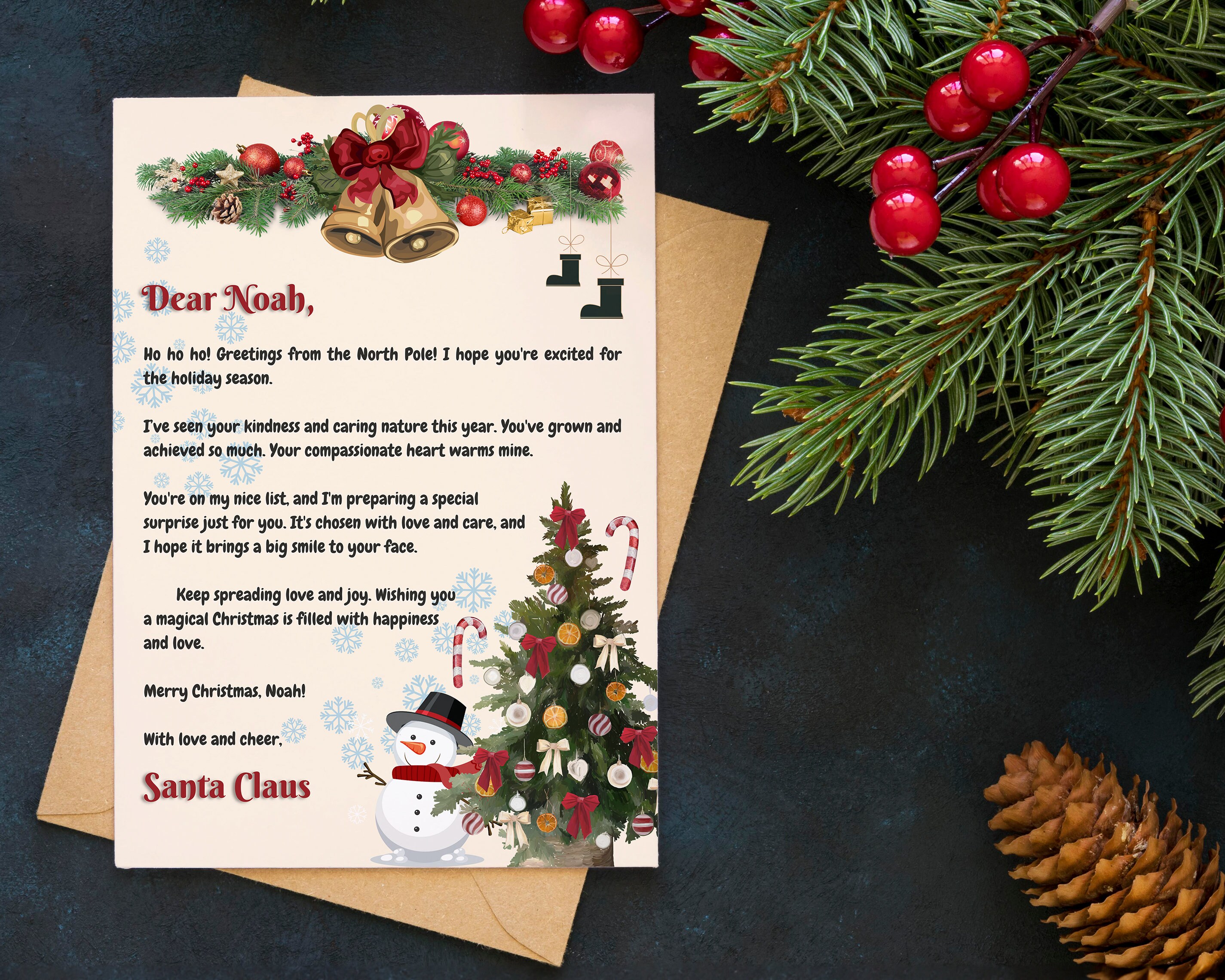 Customizable Letter From Santa: Perfect Christmas Gift for Kids ...