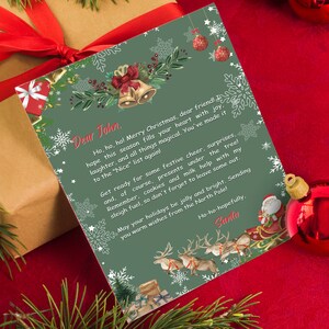 Letter From Santa Customizable Christmas Letter for Kids, Cute Gift for ...