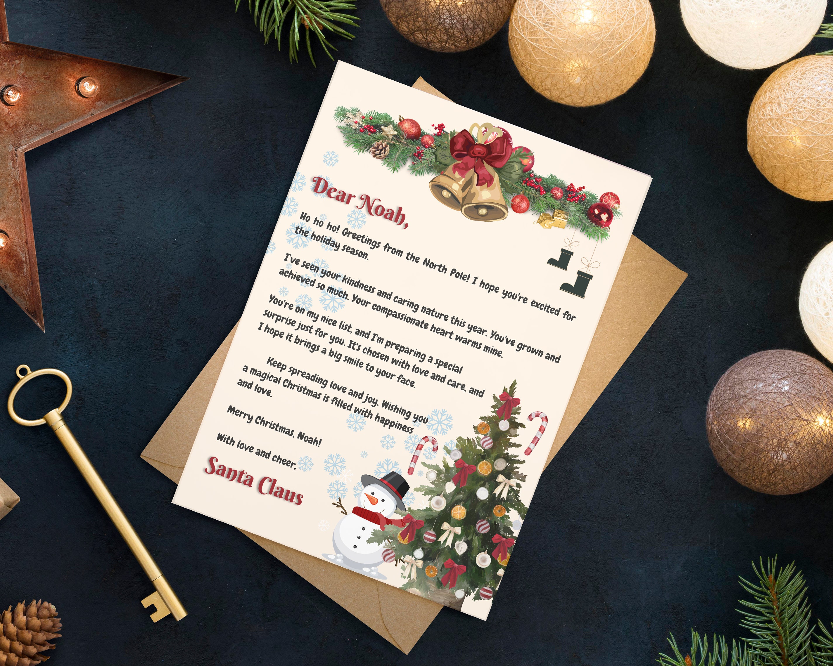 Customizable Letter From Santa _ Free Santa Letter Templates – AWADVS