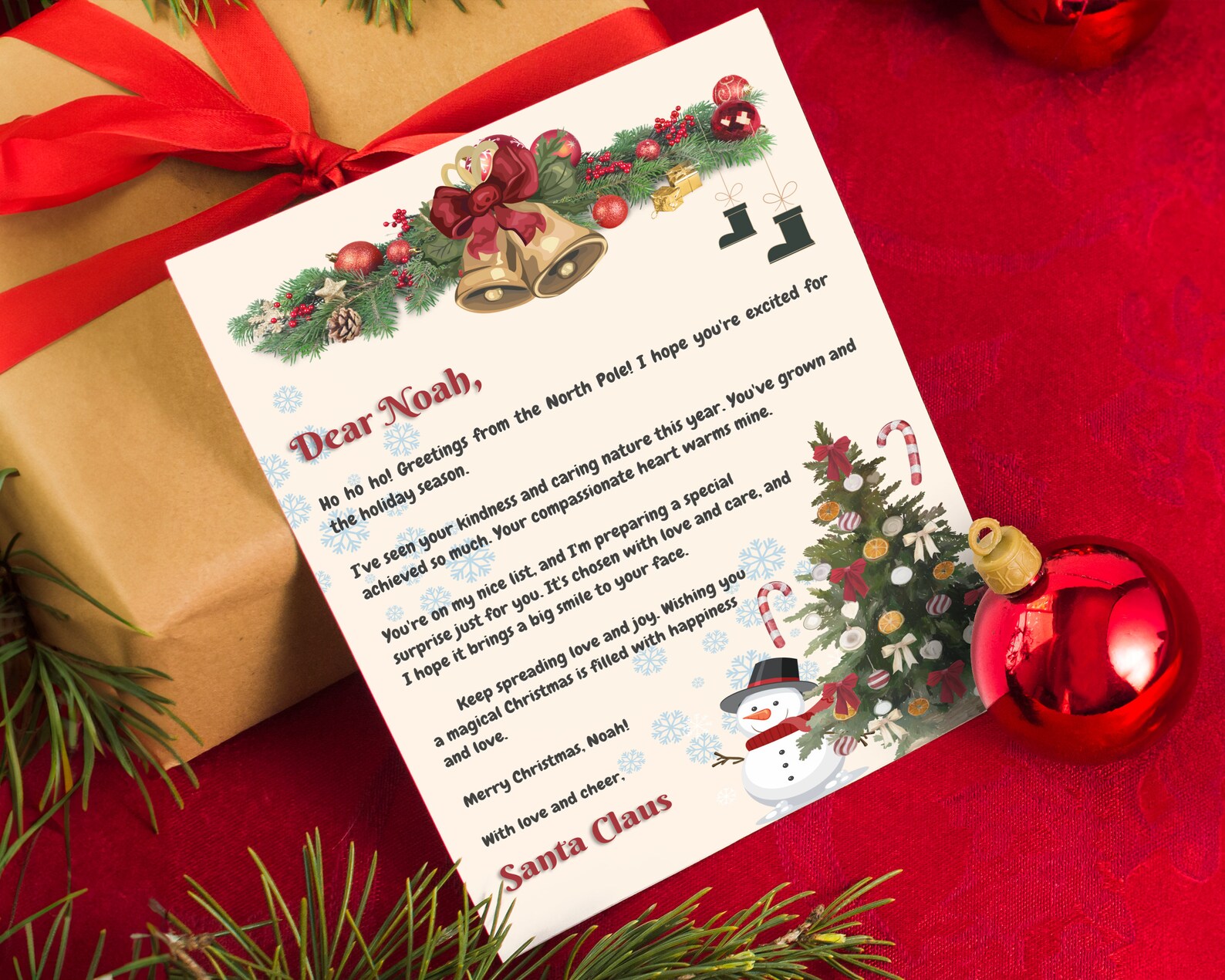 Customizable Letter From Santa: Perfect Christmas Gift for Kids ...