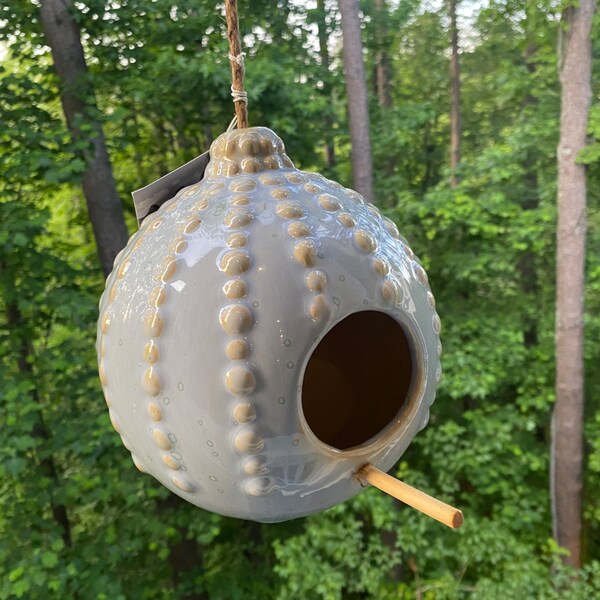 Ceramic Bird House - Etsy