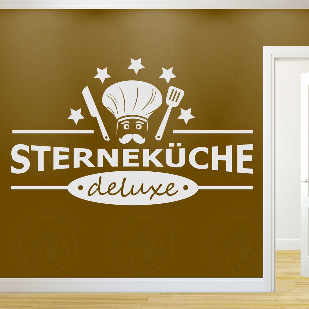 Wall Decal Star Kitchen Deluxe Kitchen Lettering Wall Slogan Tattoo ...