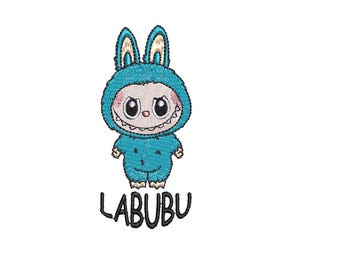 Labubu Embroidery Design - Etsy