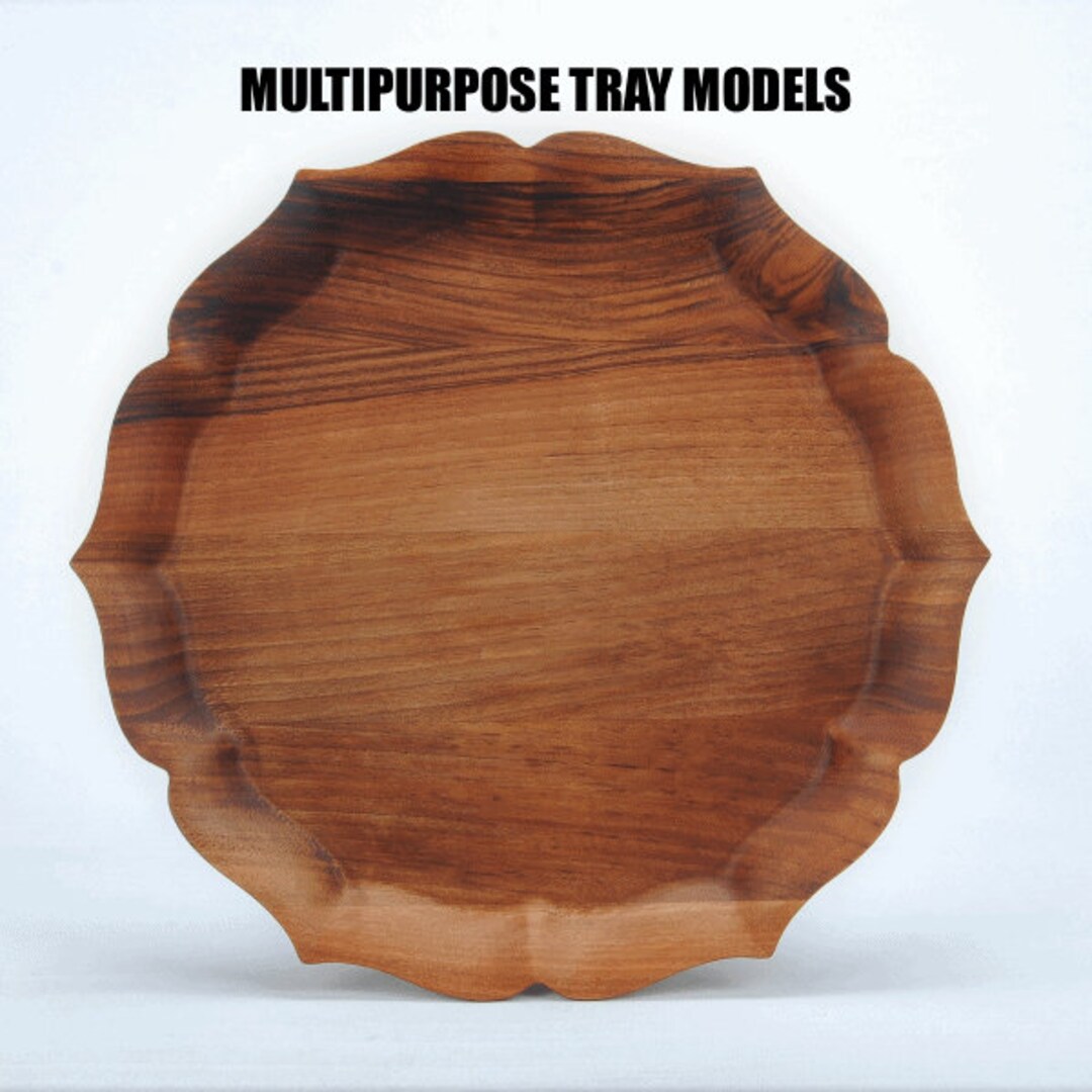 Solid Walnut WOOD TRAY Tea Tray Coffee Tray Ottoman Tray Valet Tray ...