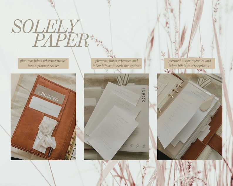 Inbox Reference + Bifold Printable (BUNDLE) - Etsy