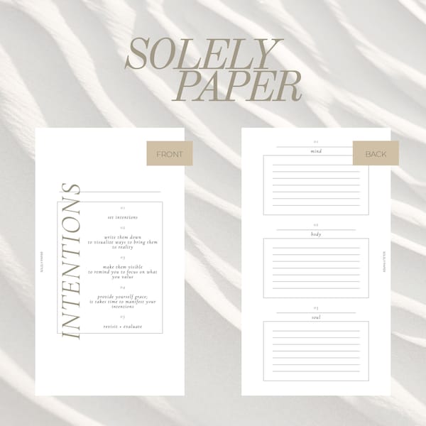 Intention Cards - Etsy