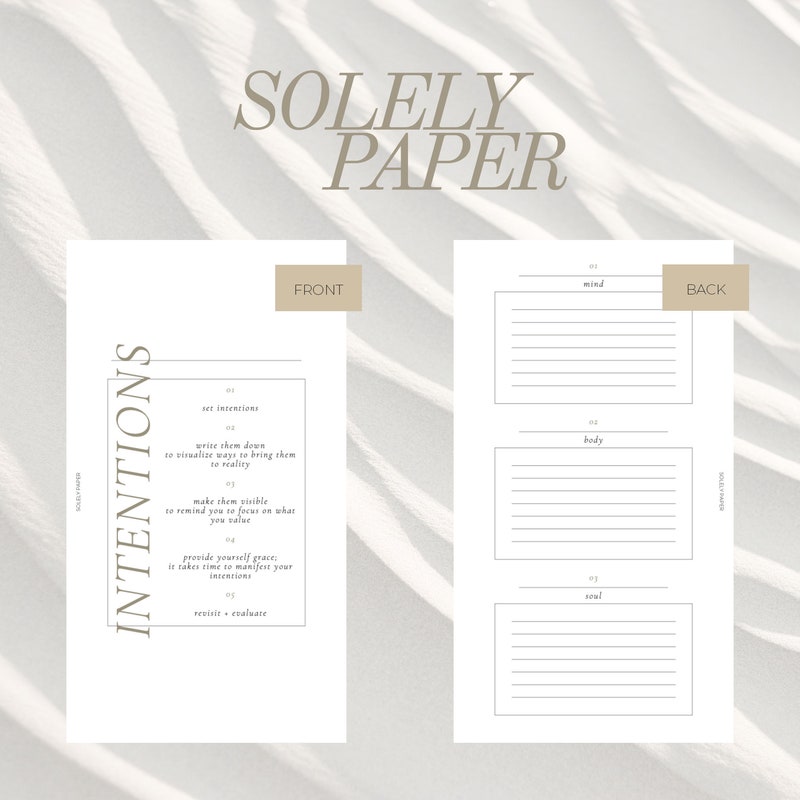 Intention Cards - Etsy