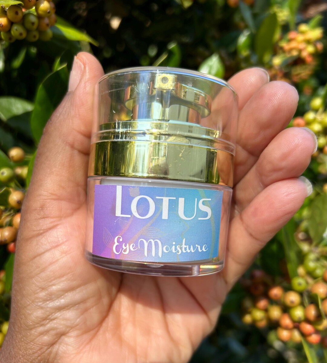 Lotus Eye Cream, Lotus Flower Extract and Niacinamide, Deep Hydration ...