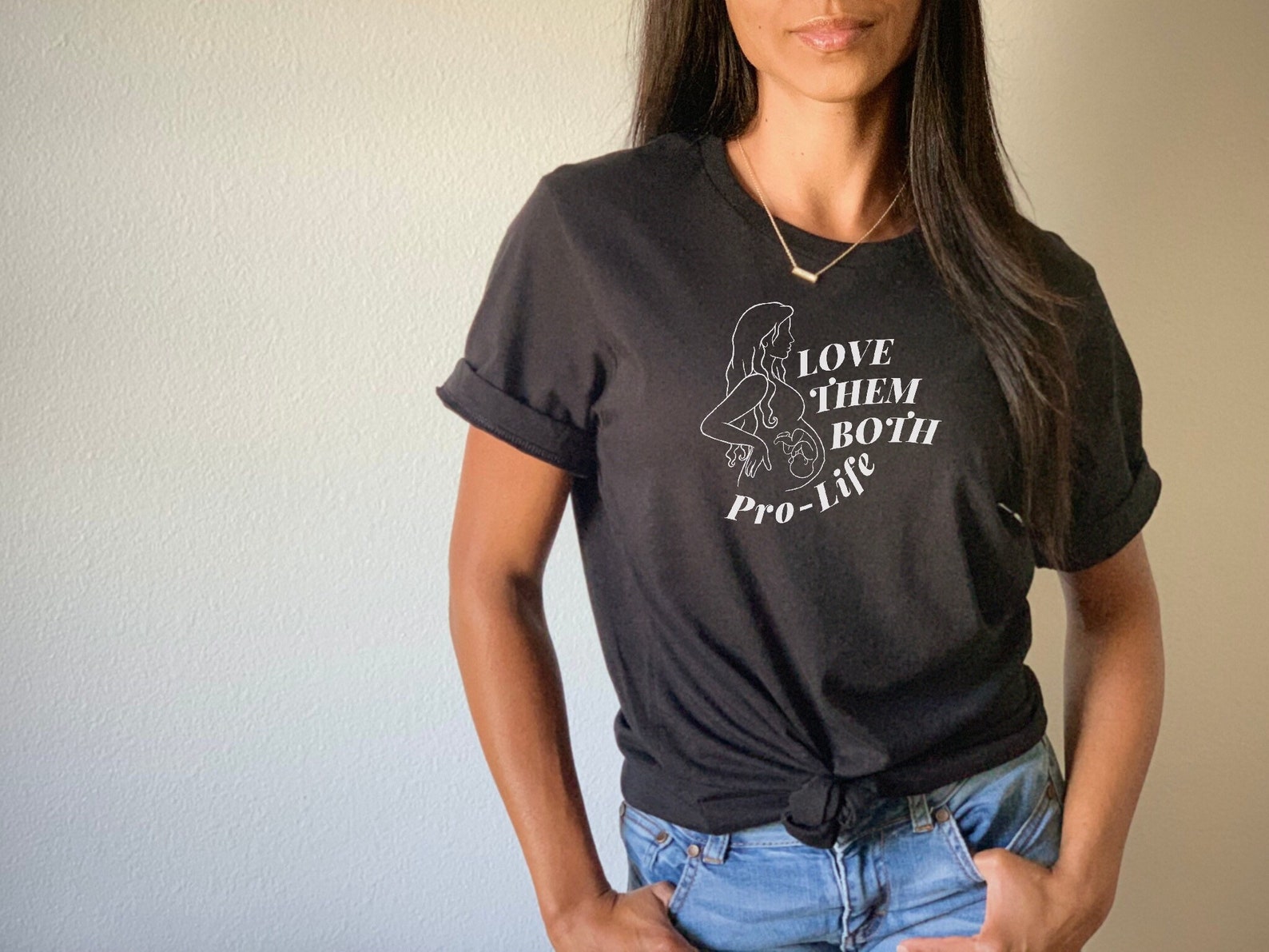 Pro-life Shirts, Love Them Both Womens T-shirt, Pro Life Shirts for ...