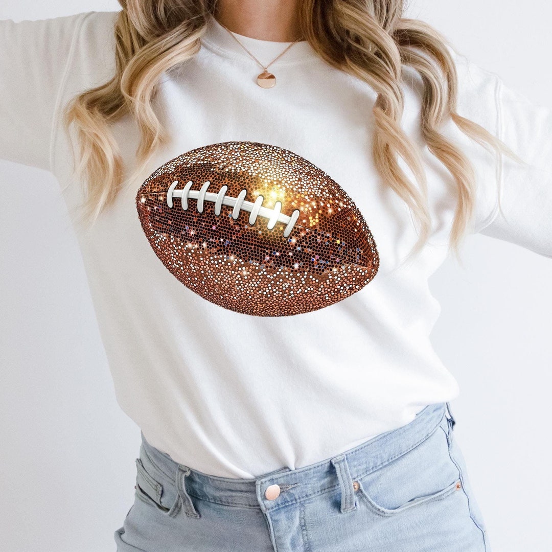 Glitter Football PNG | Disco Football Clipart | Football Mom Shirt ...