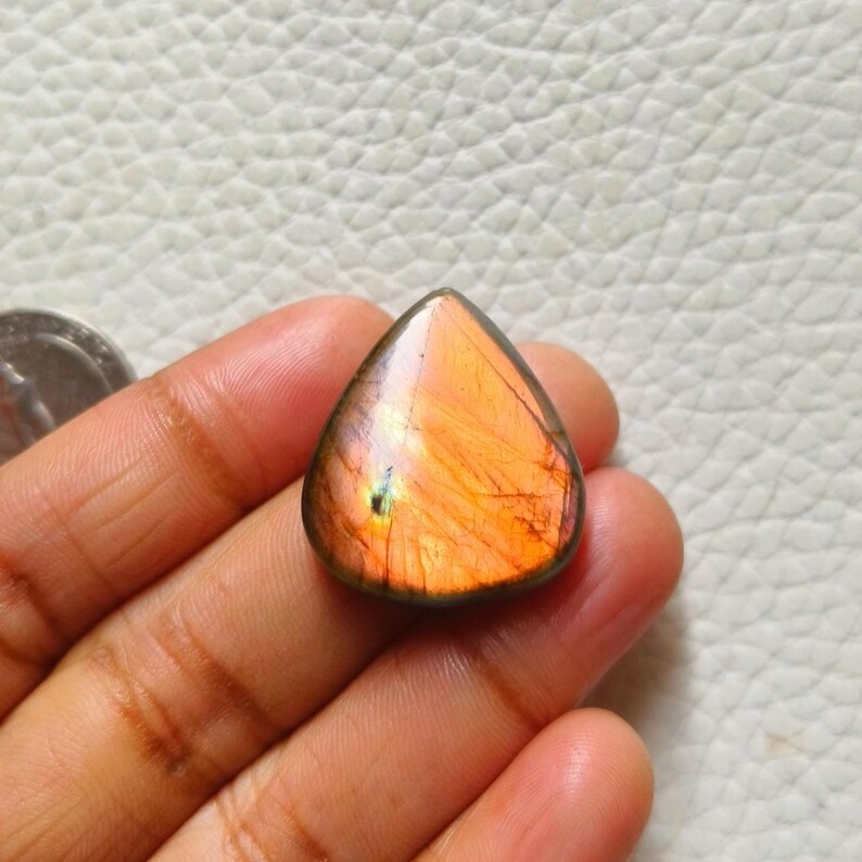 A One Quality Purple Flashy Labradorite Cabochon Loose Gemstone Smooth ...