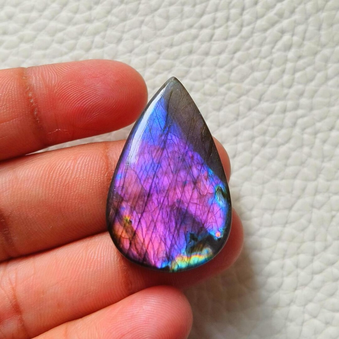Most Beautiful Purple Pink Flashy AAA+ Labradorite Cabochon Polished ...