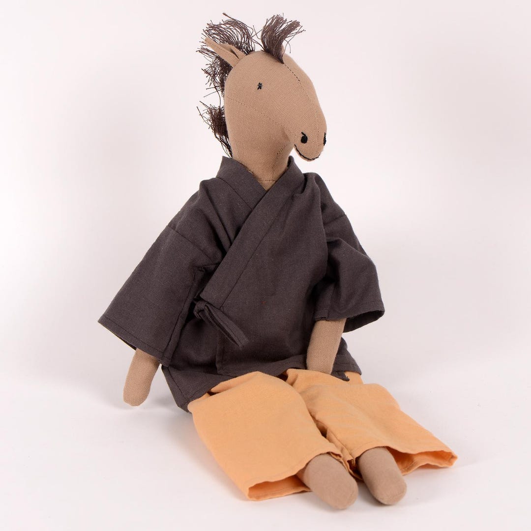 Jan the Horse - Handmade Stuffed Animal - Sustainable Cotton Stuffed ...