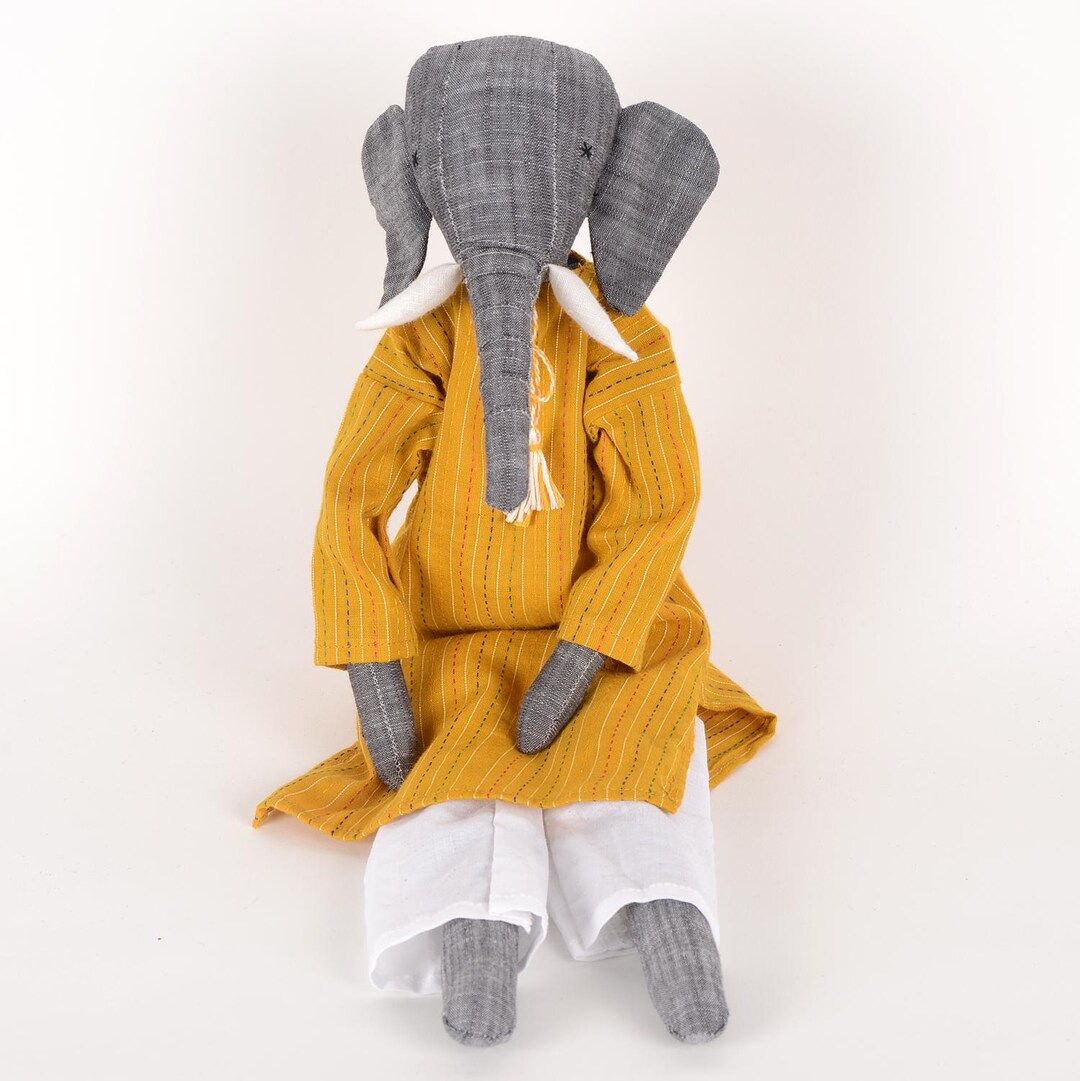 Mumba the Elephant - Handmade Stuffed Animal - Sustainable Cotton ...