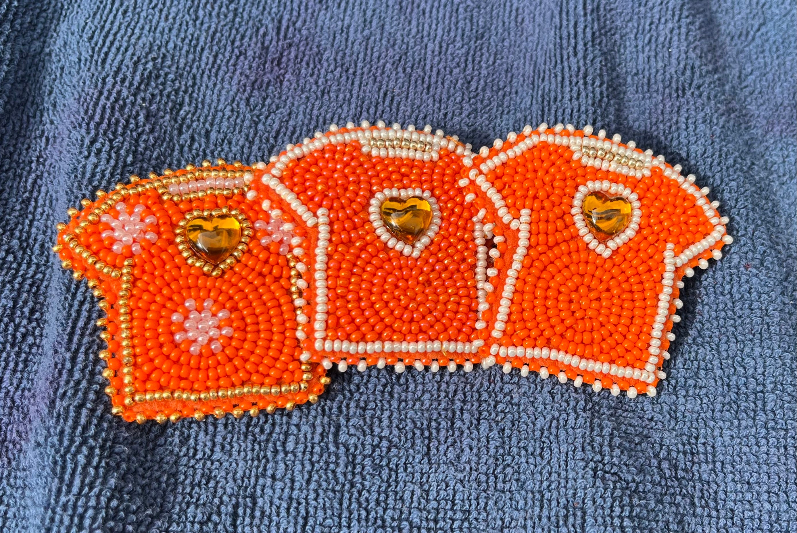 Beaded Orange Shirt Pin (ab) - Etsy Canada