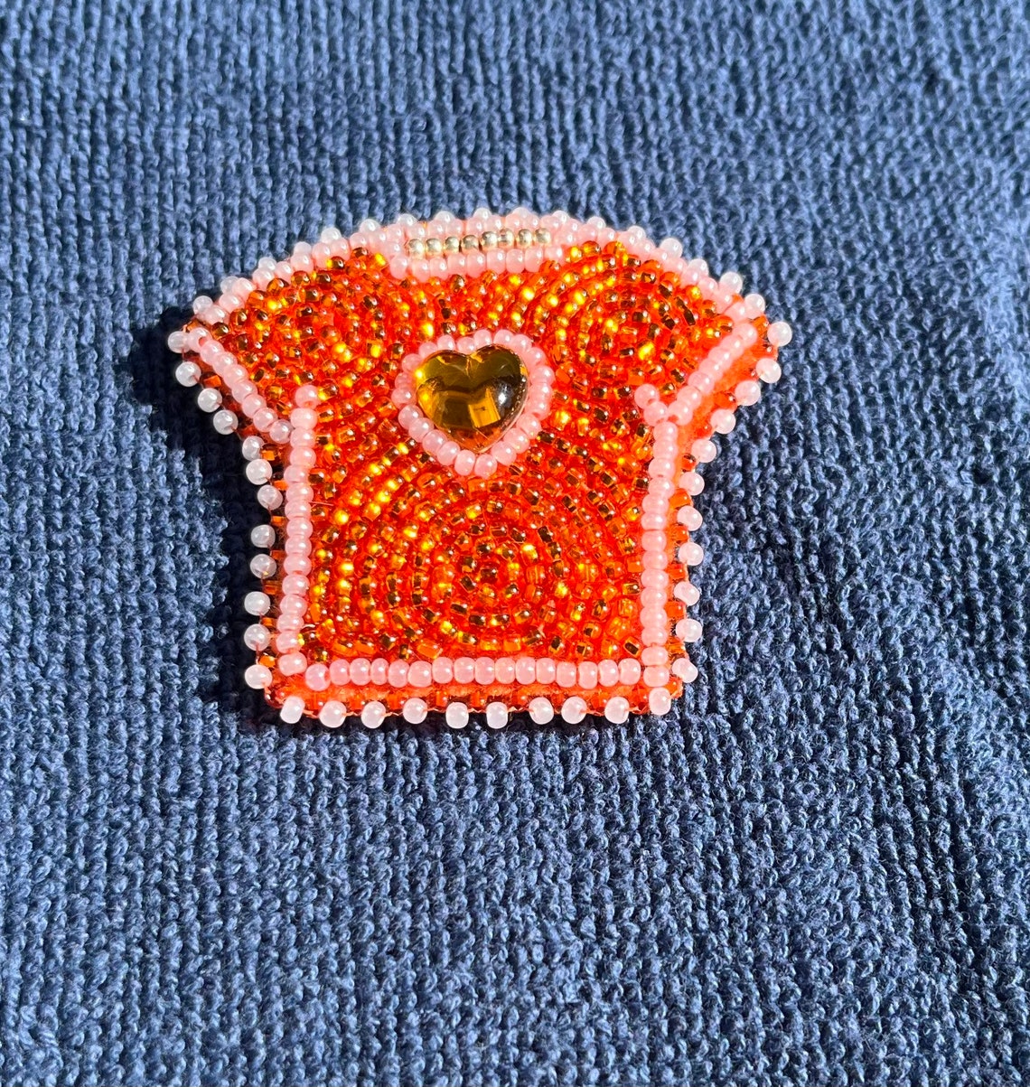 Sparkling Orange Shirt Pin - Etsy