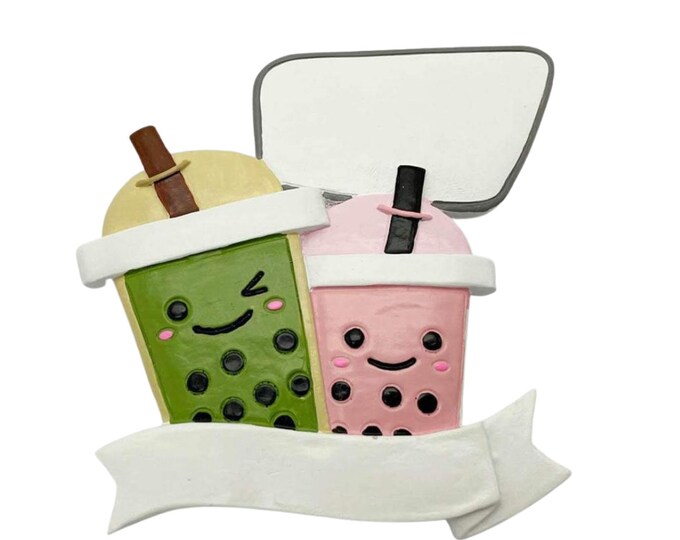 Boba Bubble Tea Coffee Iced Tea Drink Christmas Tree Ornament - Etsy