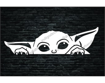 Grogu Car Decal - Etsy