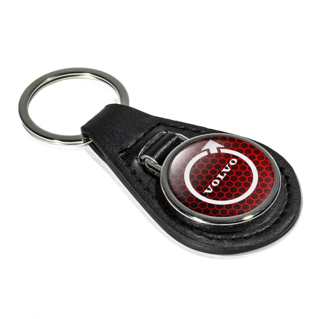 Leather Keychain Volvo Handmade Top Quality Key Holder - Etsy