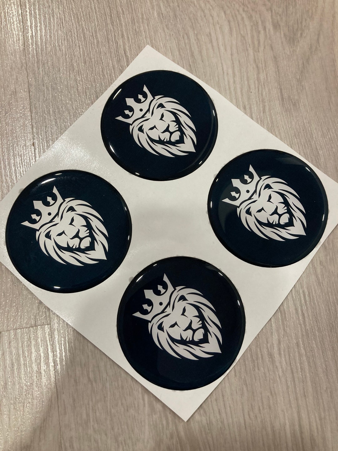 4 Pcs Set Lion Center Wheel Cap Premium Quality Domed Stickers - Etsy