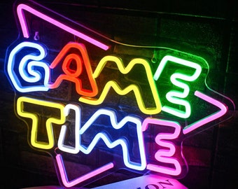 Game Time Neon Sign - Etsy