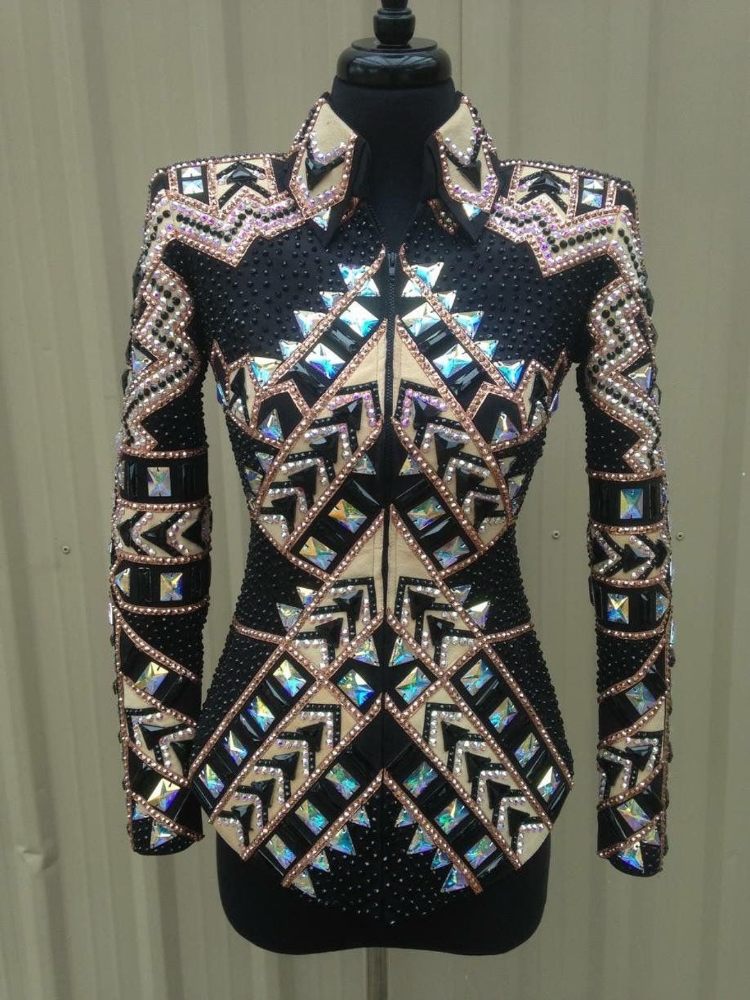 Black Base Western Show Jacket / Rail Jacket / Show Outfit on - Etsy