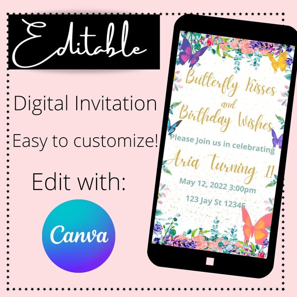 Butterfly Kisses And Birthday Wishes Invitation Etsy Espa a butterfly-kisses-and-birthday-wishes-invitation-etsy-espa-a