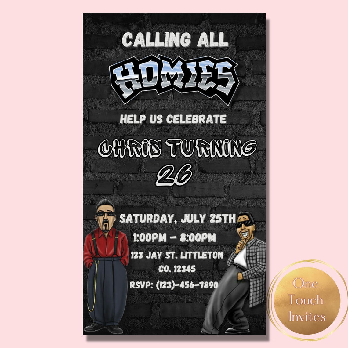 Cholo Birthday Invitation| Chicano Birthday Invitation| Latino Birthday ...