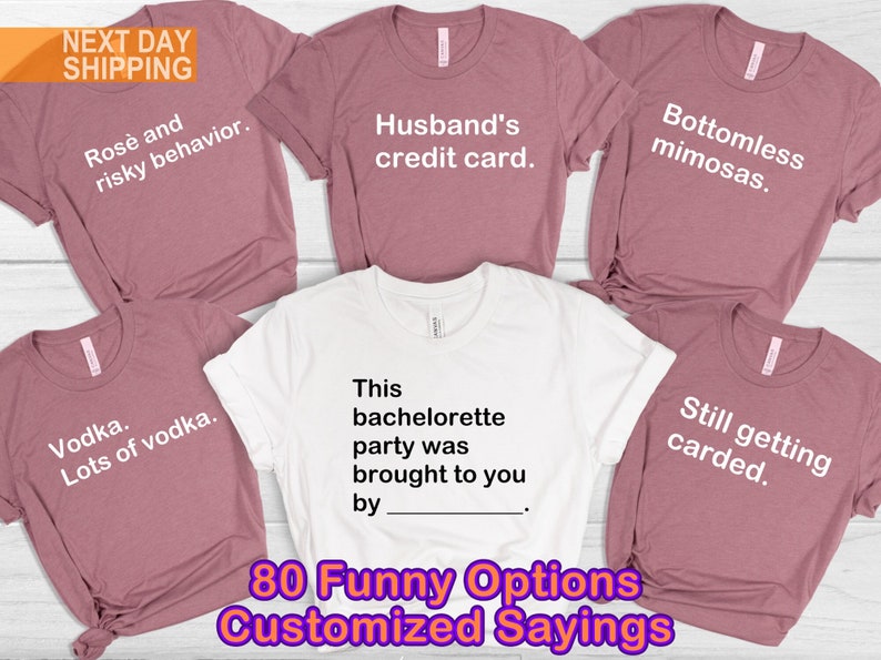 Bachelorette Party Shirt, Cards Against Humanity Style (unisex and ...