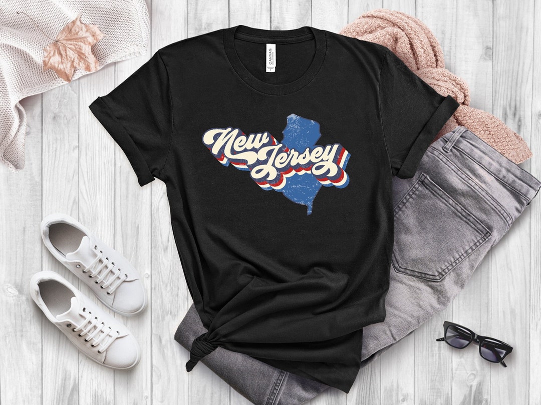 New Jersey Shirt: Vintage Retro Look (unisex and Women's Sizes) - Etsy