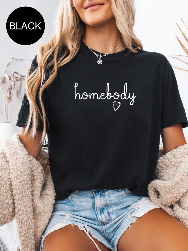 Comfort Colors® Homebody Shirt, Slouchy Crewneck, Cozy Tshirt, Trendy ...