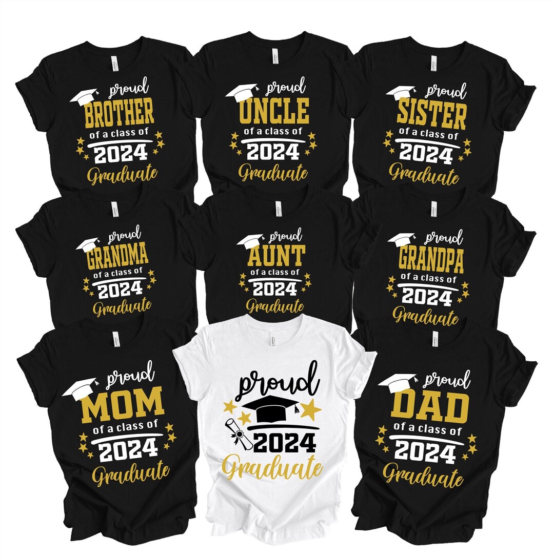 Family Graduation Shirts Class of 2024 Personalized Graduation Shirts ...