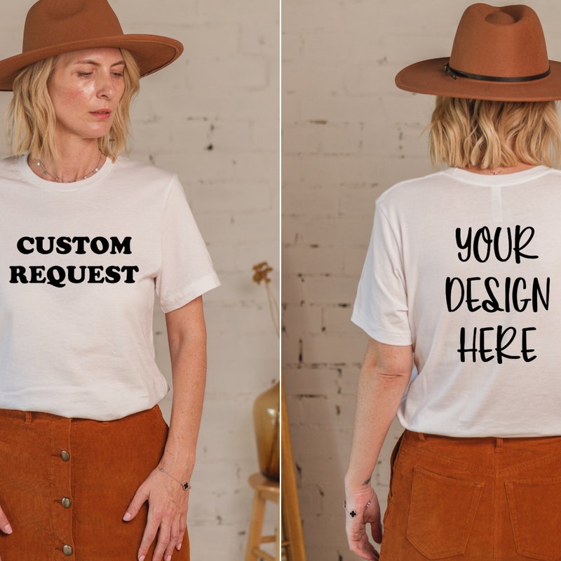 Custom Shirts Front and Back - Etsy